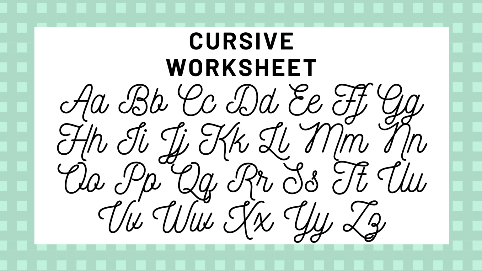 Cursive Alphabet Your Guide To Cursive Writing Science Trends