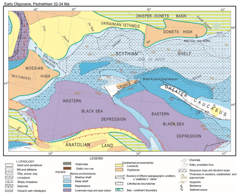 Late Paleogene To Neogene Paleogeography Of The Euxinian Part Of ...